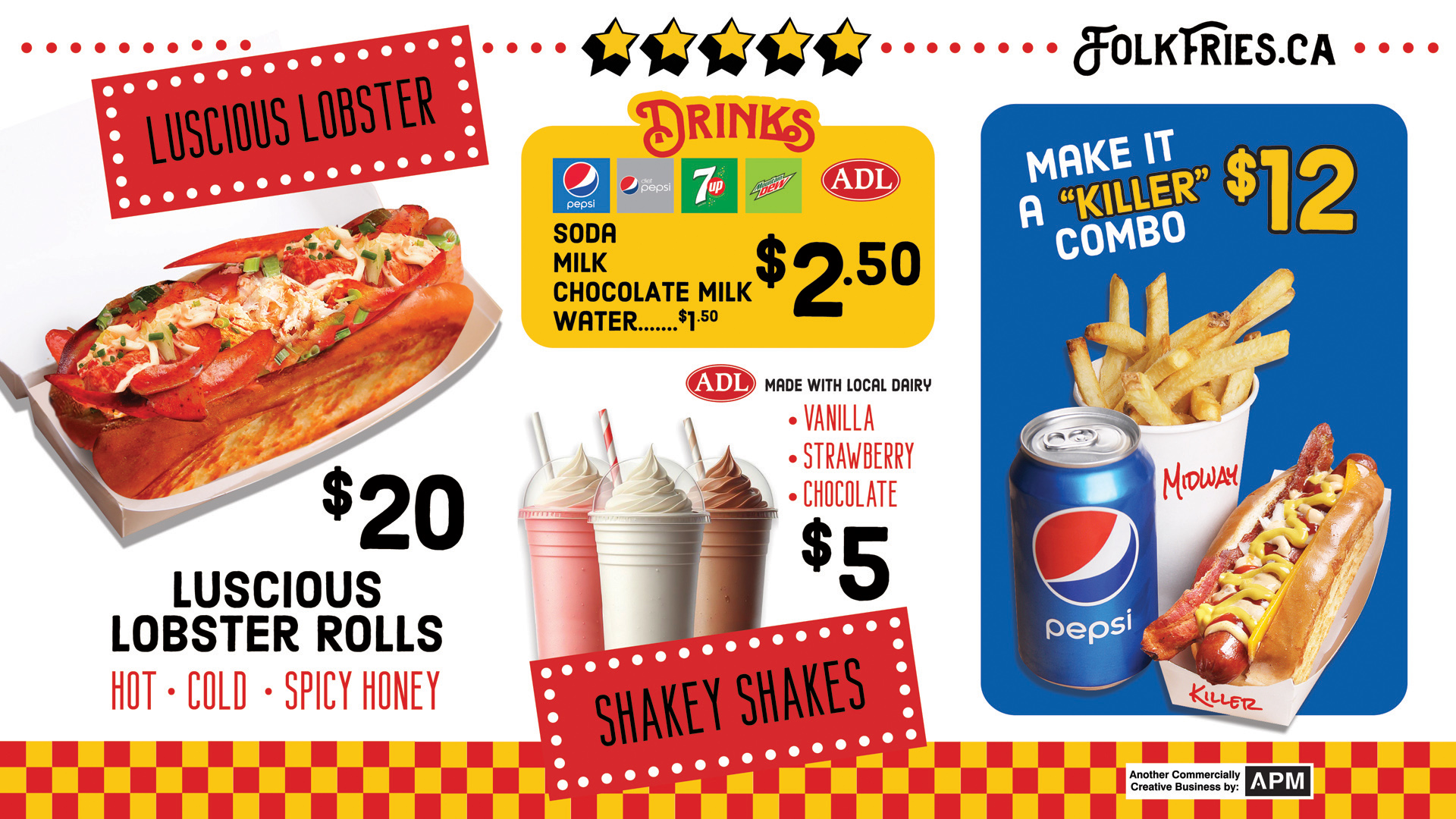 Folk Fries – Coming Soon – Hot Dogs – Shakes and more! PEI